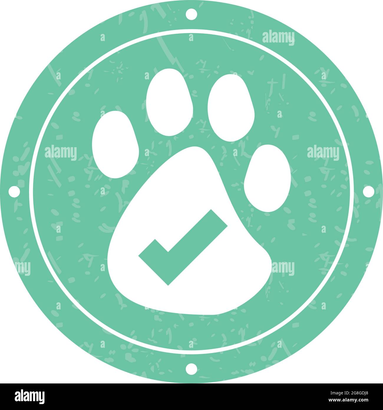 pet paw stamp Stock Vector Image & Art - Alamy