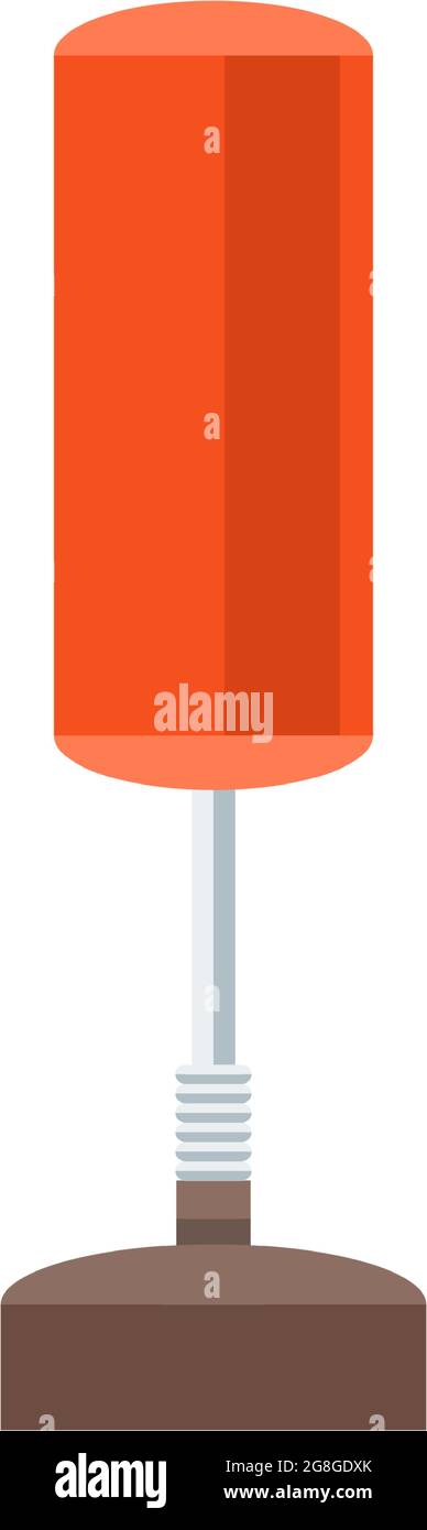 Boxing punch bag on stand isolated gym equipment icon Stock Vector ...