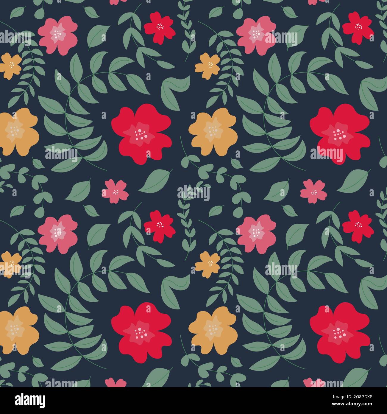 Abstract organic floral pattern background. Vector illustration Stock ...