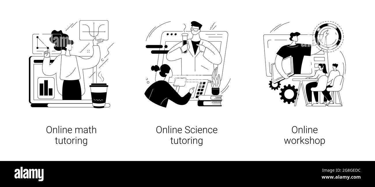 Personalised learning abstract concept vector illustrations Stock ...