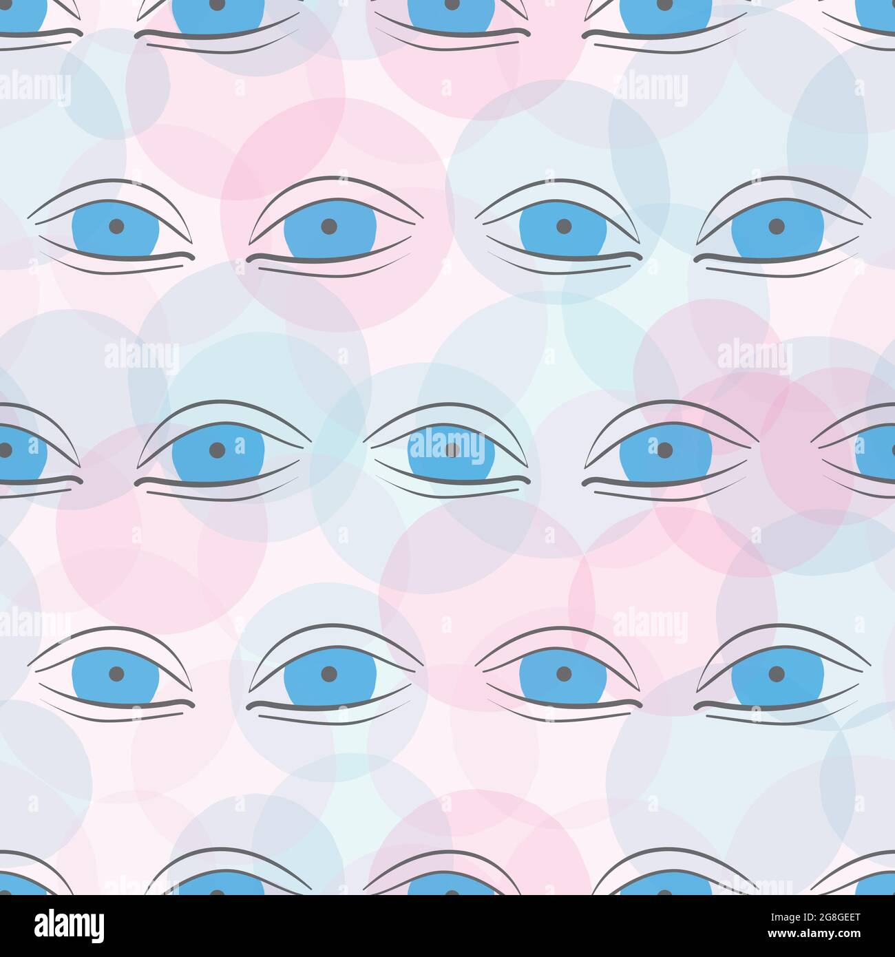 A blue eyes seamless vector pastel pattern Stock Vector Image & Art - Alamy