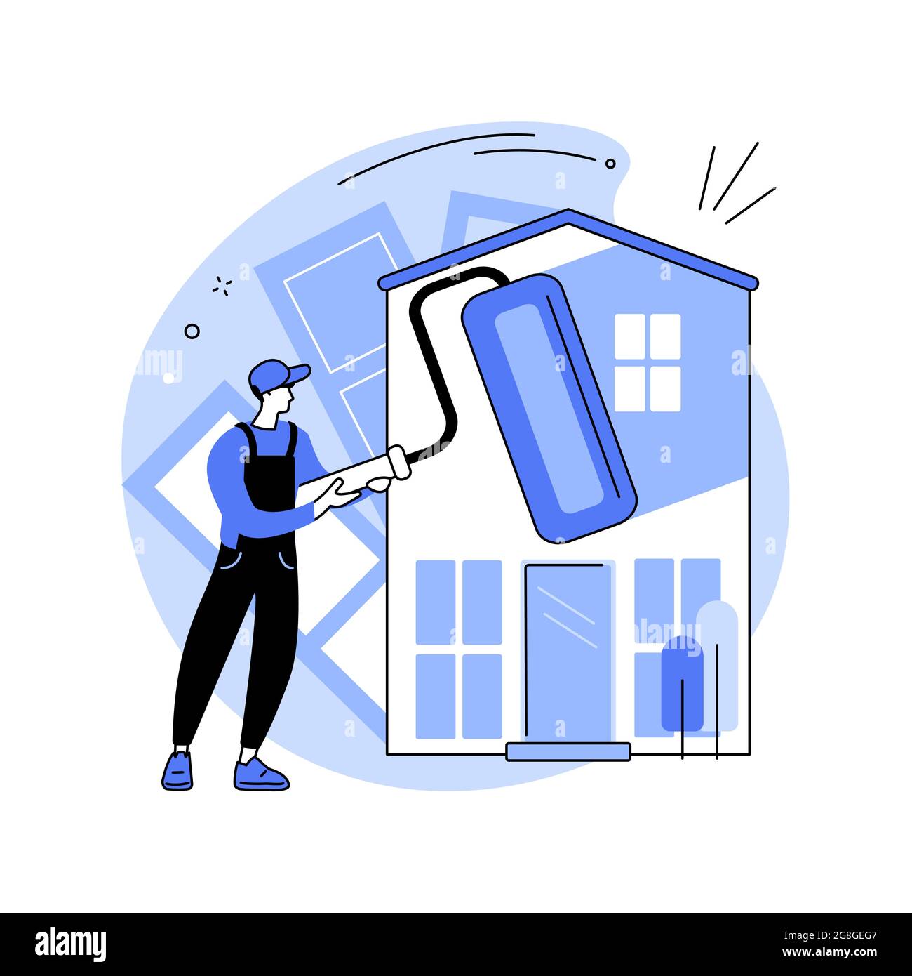 Painter services abstract concept vector illustration Stock Vector ...