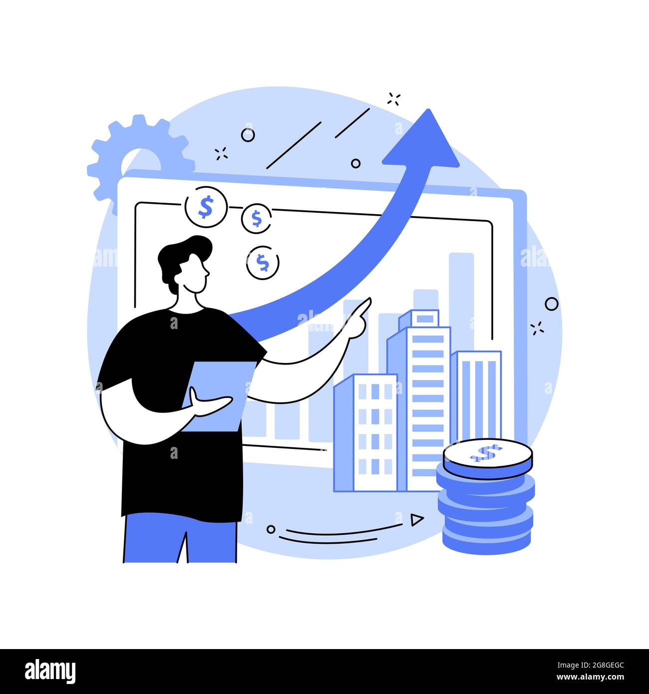 Building investment abstract concept vector illustration Stock Vector ...