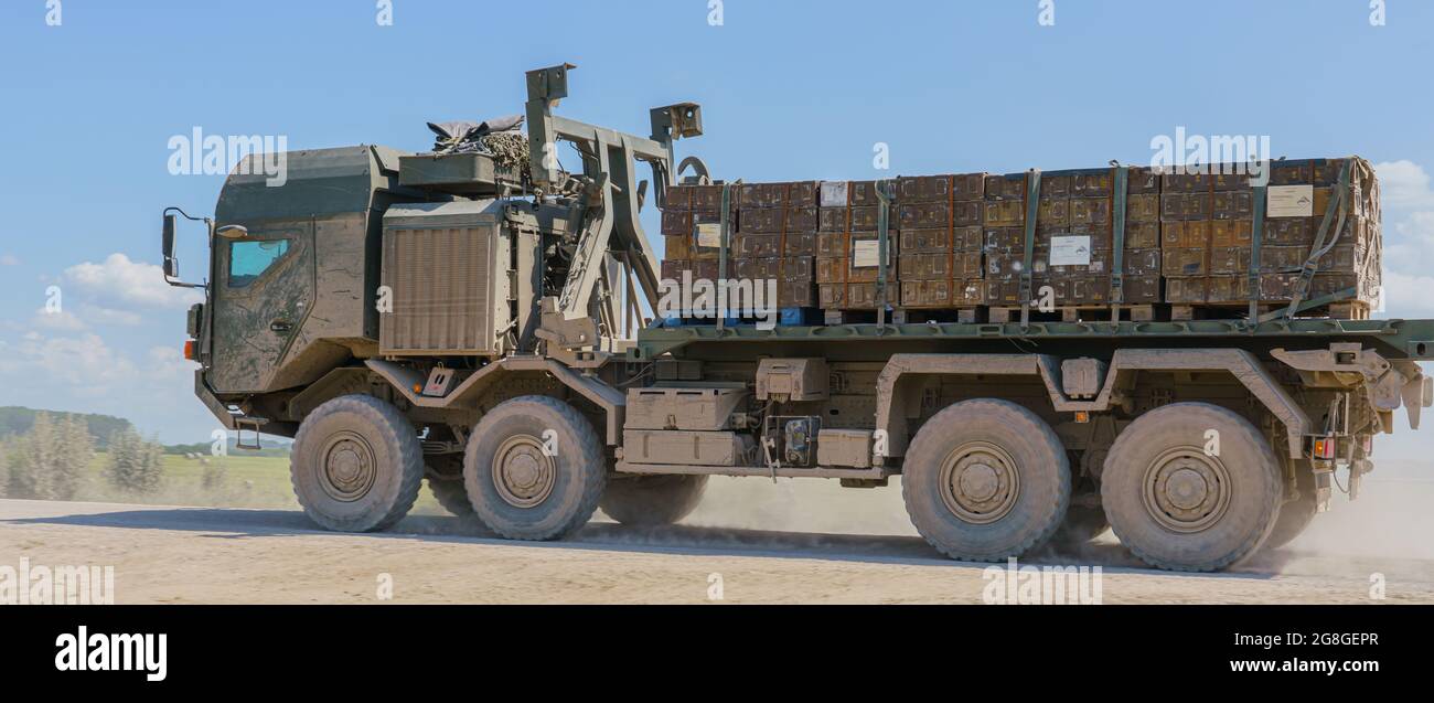 British army MAN SV 8x8 Enhanced Pallet Load System (EPLS) that is ...
