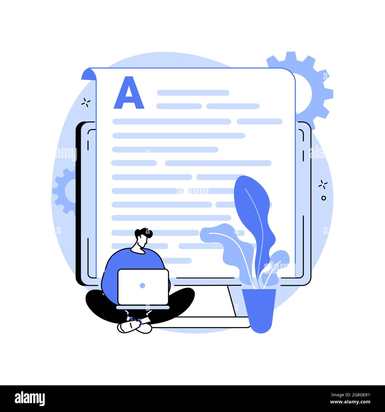 Copywriting abstract concept vector illustration Stock Vector Image ...