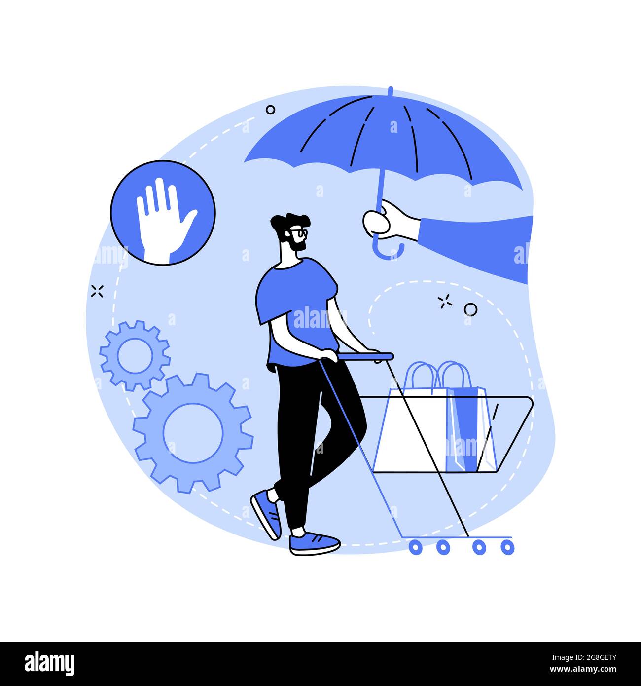 Consumer movement abstract concept vector illustration Stock Vector ...