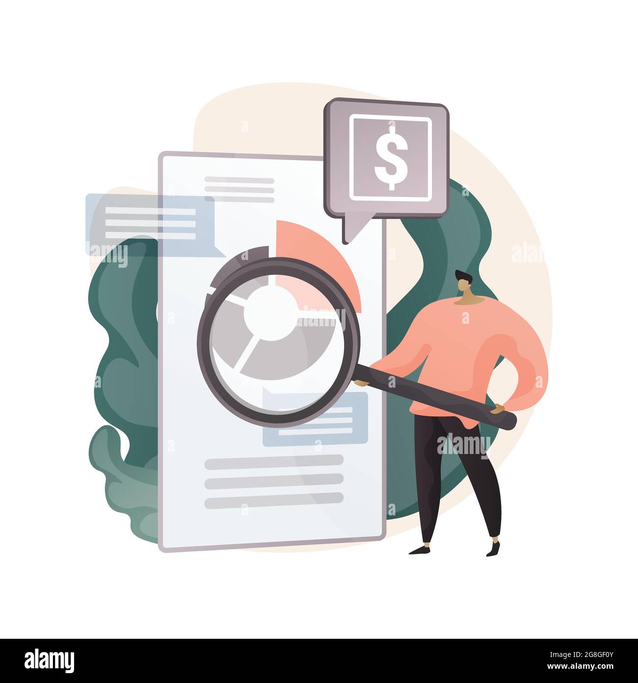 Cash flow statement abstract concept vector illustration Stock Vector ...
