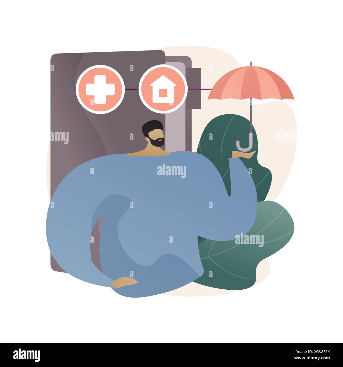 Insurance broker abstract concept vector illustration Stock Vector ...