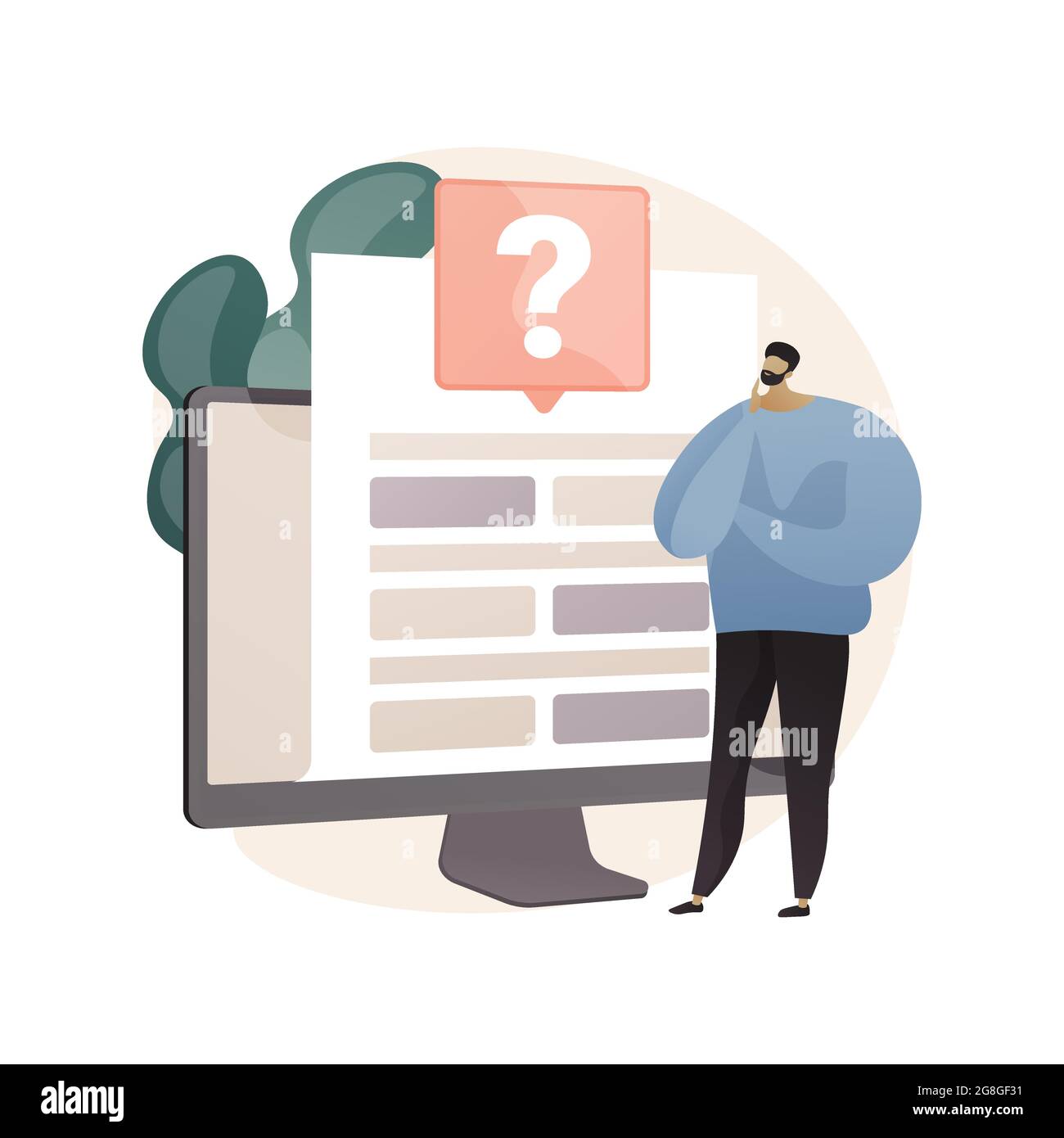 Online survey abstract concept vector illustration Stock Vector Image ...