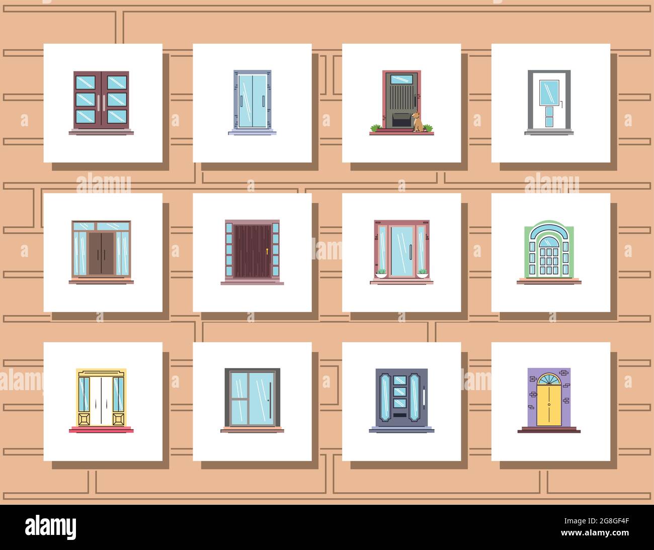 Exit entry vertical Stock Vector Images - Alamy