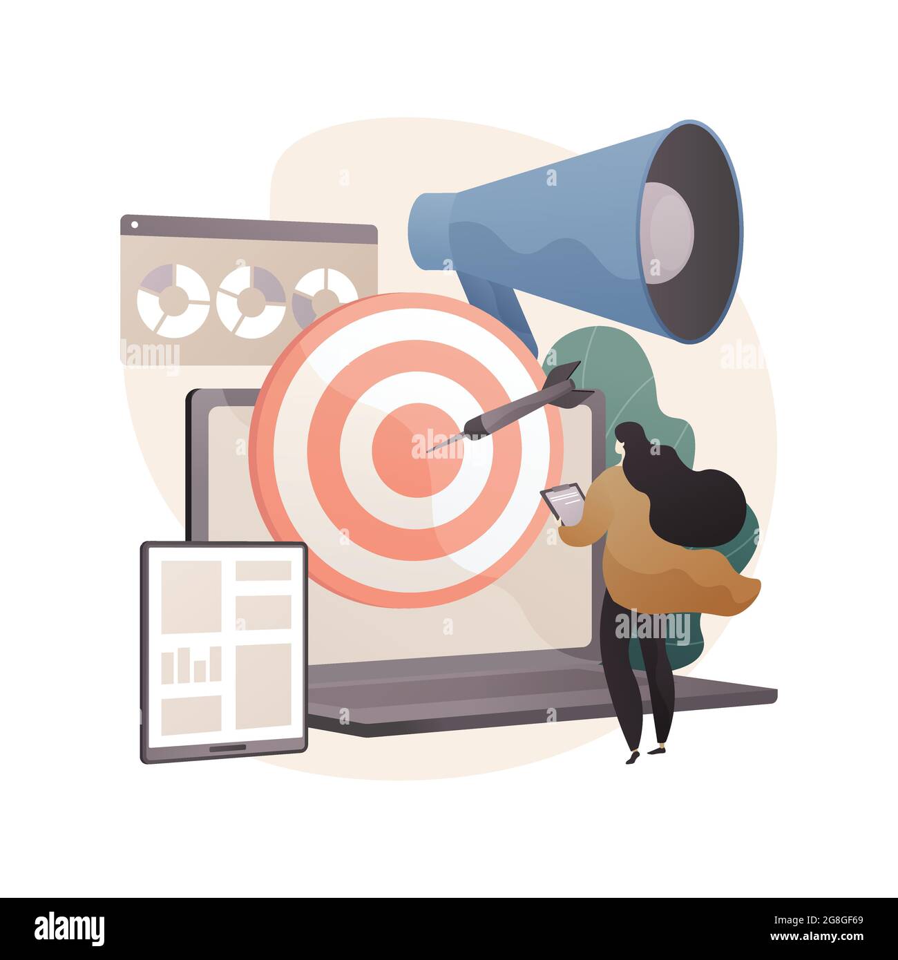 Content marketing abstract concept vector illustration Stock Vector ...
