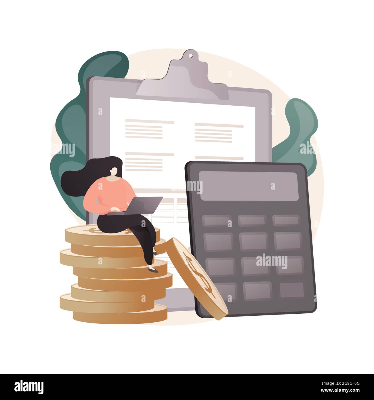 Budget planning abstract concept vector illustration Stock Vector Image ...