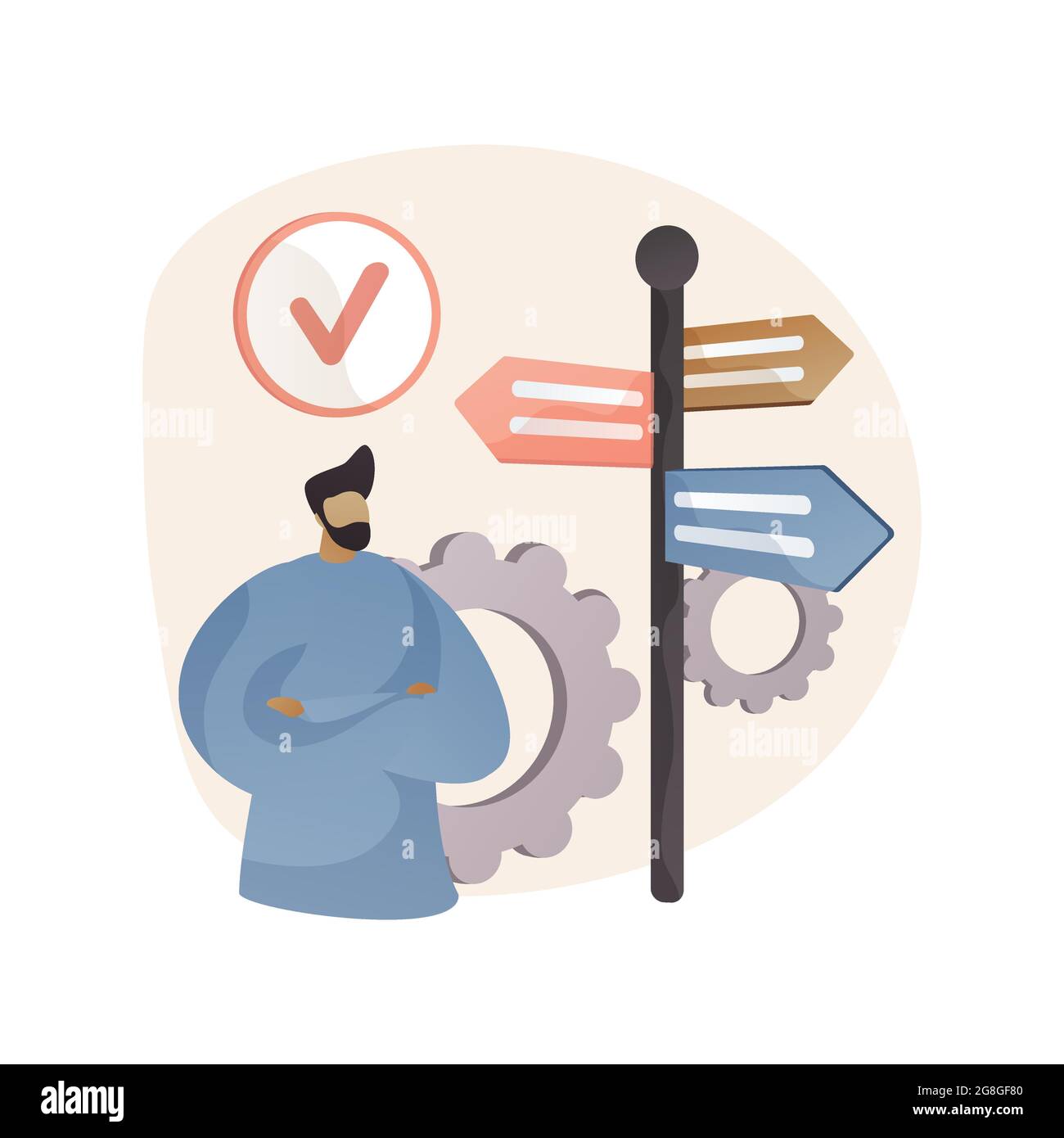 Decision management abstract concept vector illustration Stock Vector ... Decision management abstract concept vector illustration Stock Vector ...