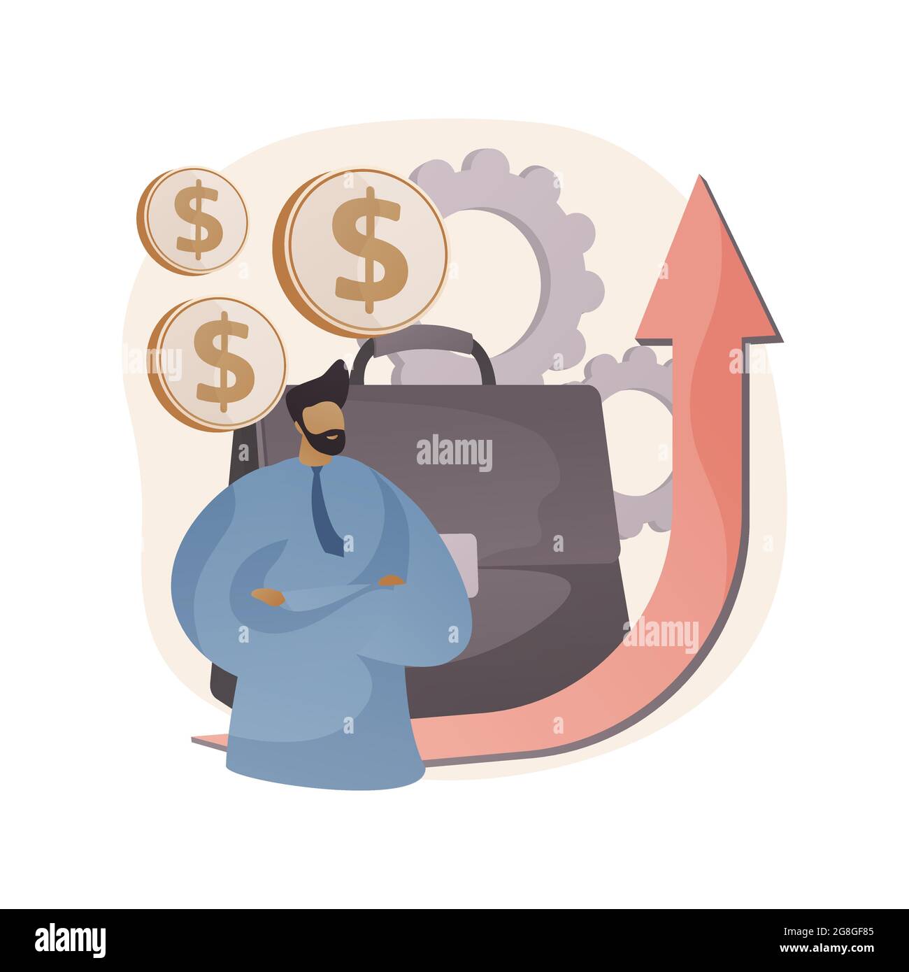 Business direction abstract concept vector illustration Stock Vector ...