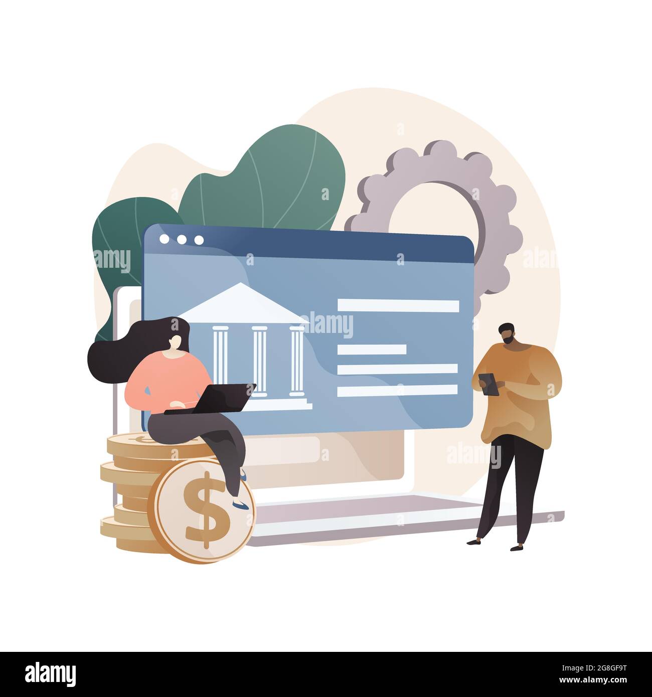 Open banking platform abstract concept vector illustration Stock Vector ... Open banking platform abstract concept vector illustration Stock Vector ...