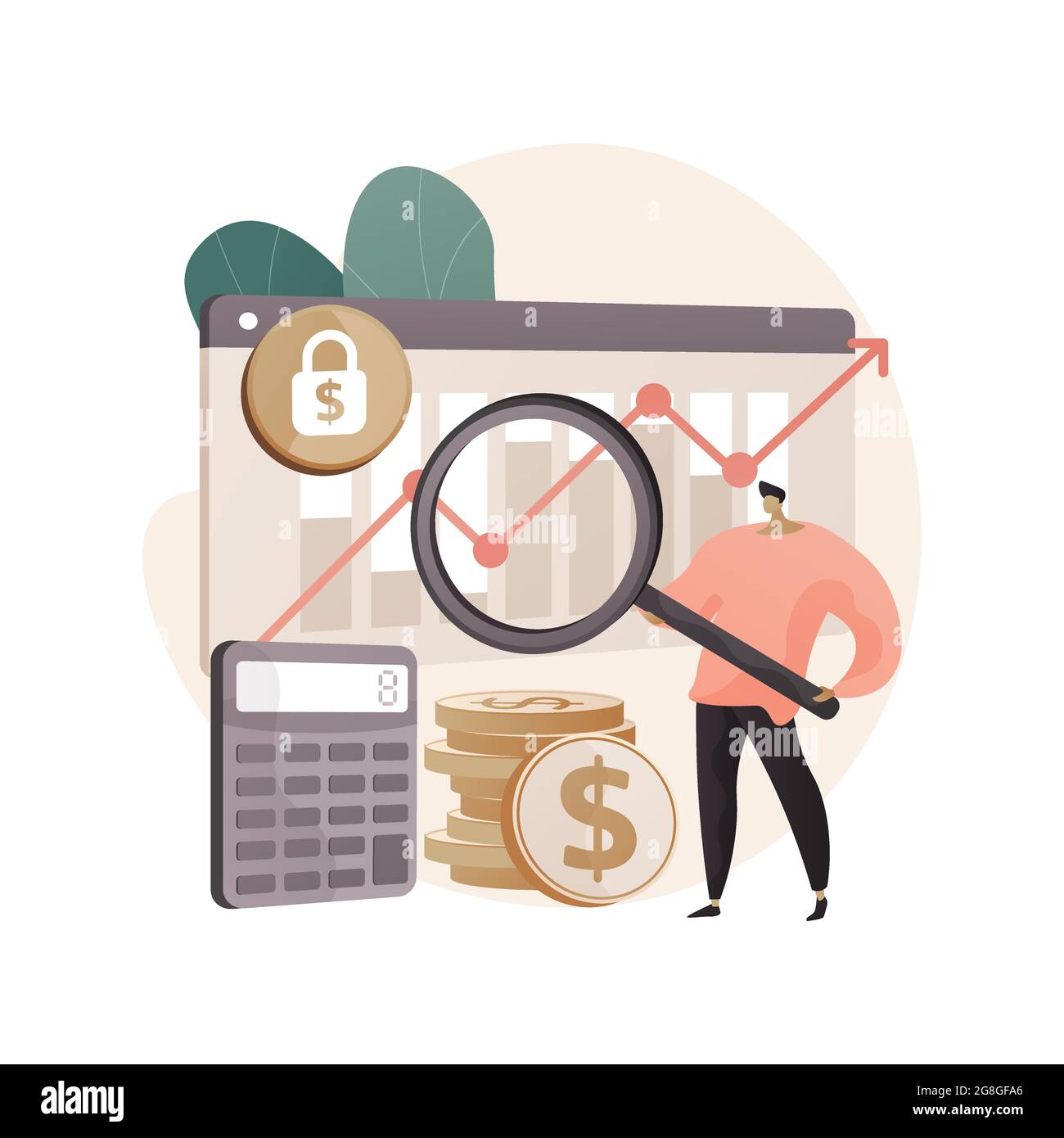 Stock market abstract concept vector illustration Stock Vector Image ...