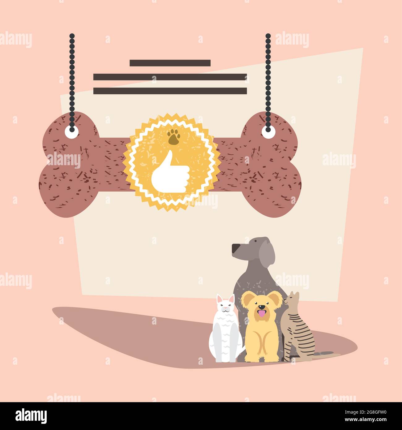 pets animal hang bone Stock Vector Image & Art - Alamy