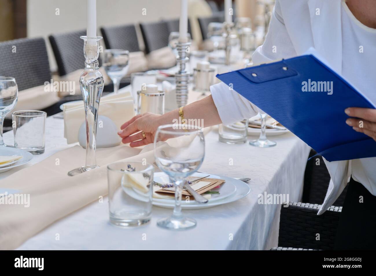 Catering for events, banquet decorated table, table setting decoration ...