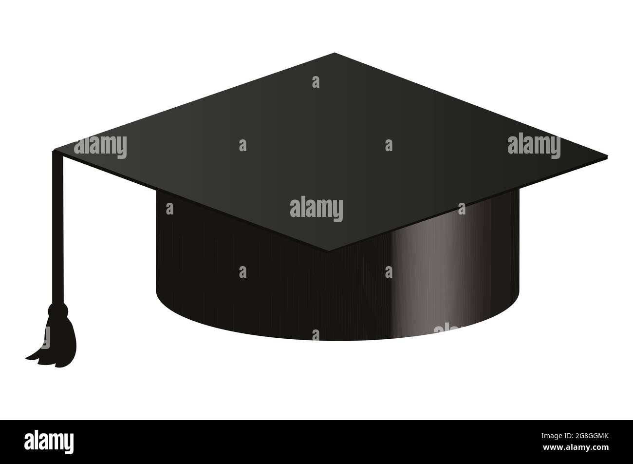 Education hat. Black graduation vector hat. School symbol Stock Vector ...