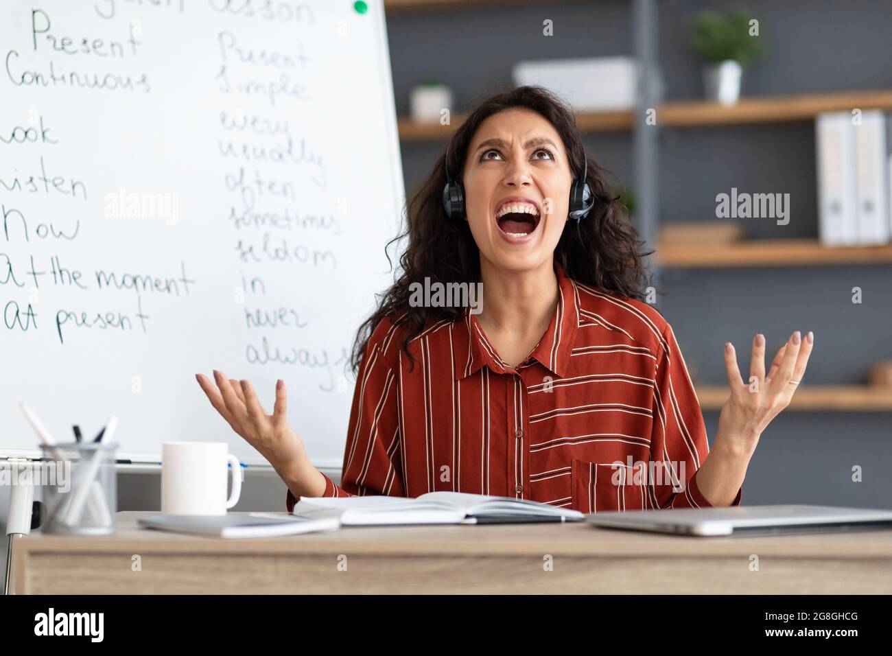 Angry Female School Teacher