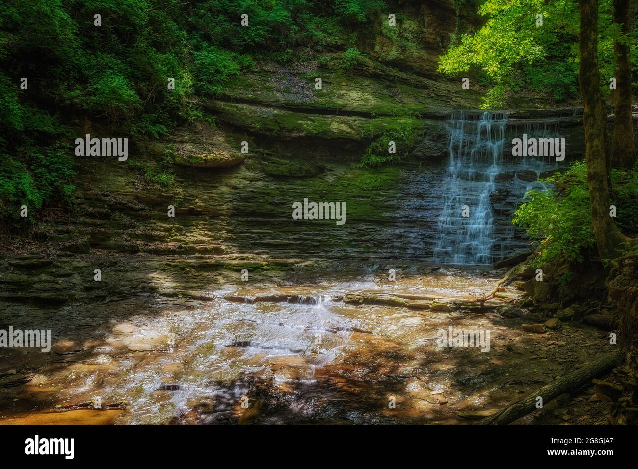 Jackson Falls along the Natchez Trace Parkway in Tennessee Stock Photo ...