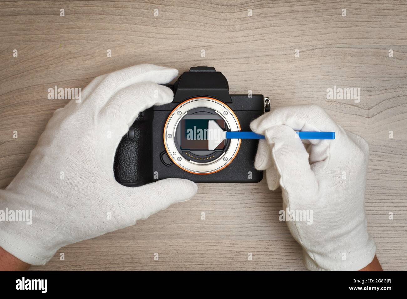 Removing sensor dust from a modern digital full frame camera sensor ...