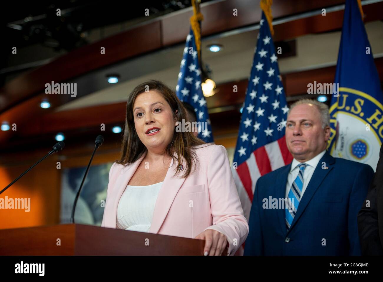 House Republican Conference Chair Elise Stefanik (Republican of New ...