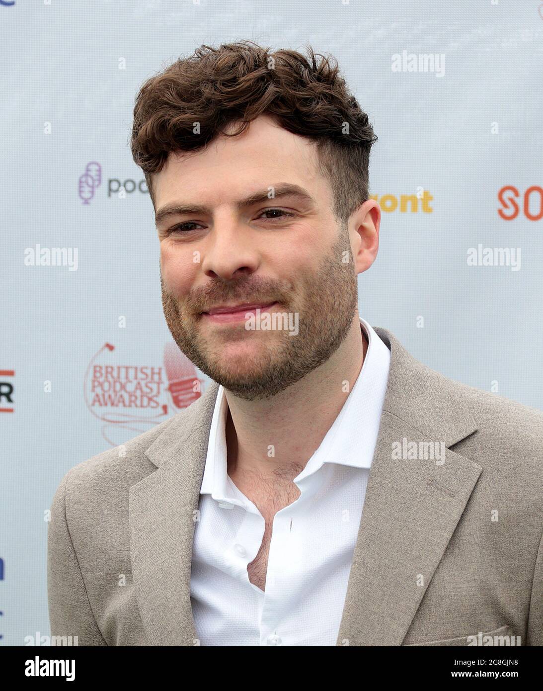 Jul 10, 2021 - London, England, UK - British Podcast Awards 2021, red ...