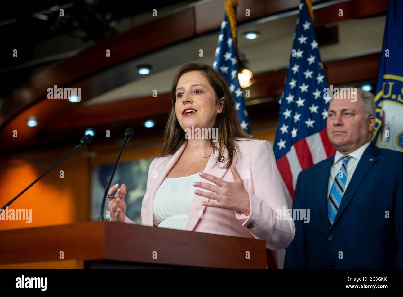 House Republican Conference Chair Elise Stefanik (Republican of New ...