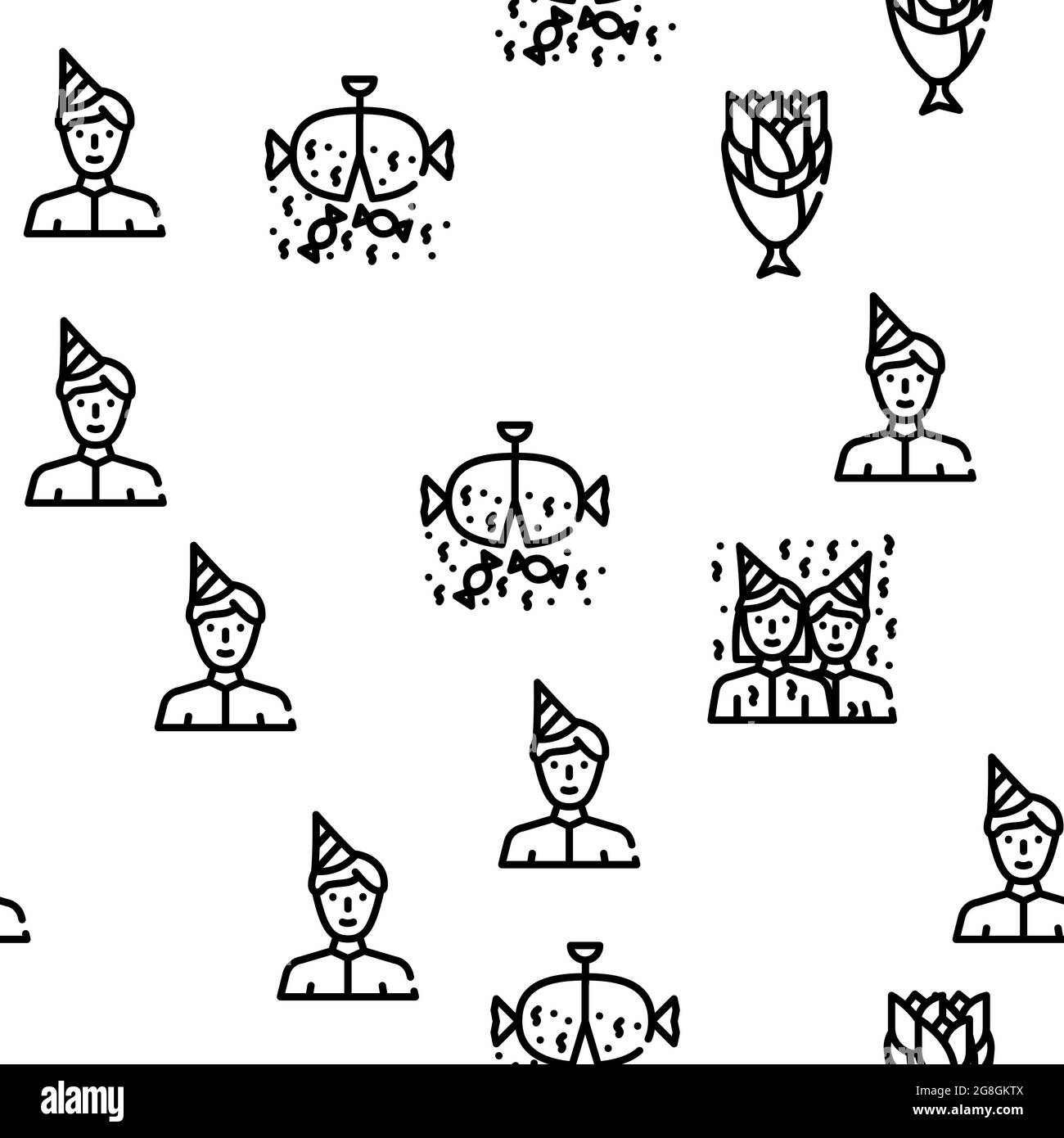 Birthday Event Party Vector Seamless Pattern Stock Vector Image Art birthday-event-party-vector-seamless-pattern-stock-vector-image-art