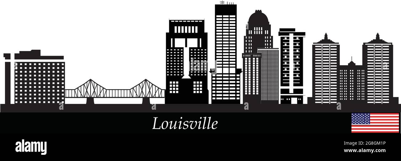 louisville city skyline illustration Stock Vector Image & Art - Alamy