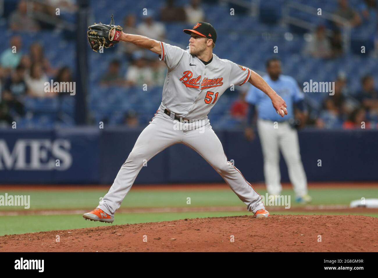 St. Petersburg, FL. USA; Baltimore Orioles relief pitcher Paul Fry (51 ...