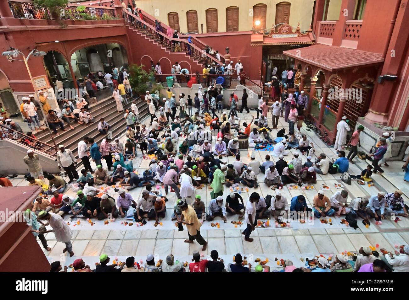 KOLKATA, WEST BENGAL, INDIA - MAY 27 2019 : Muslim people breaking ...