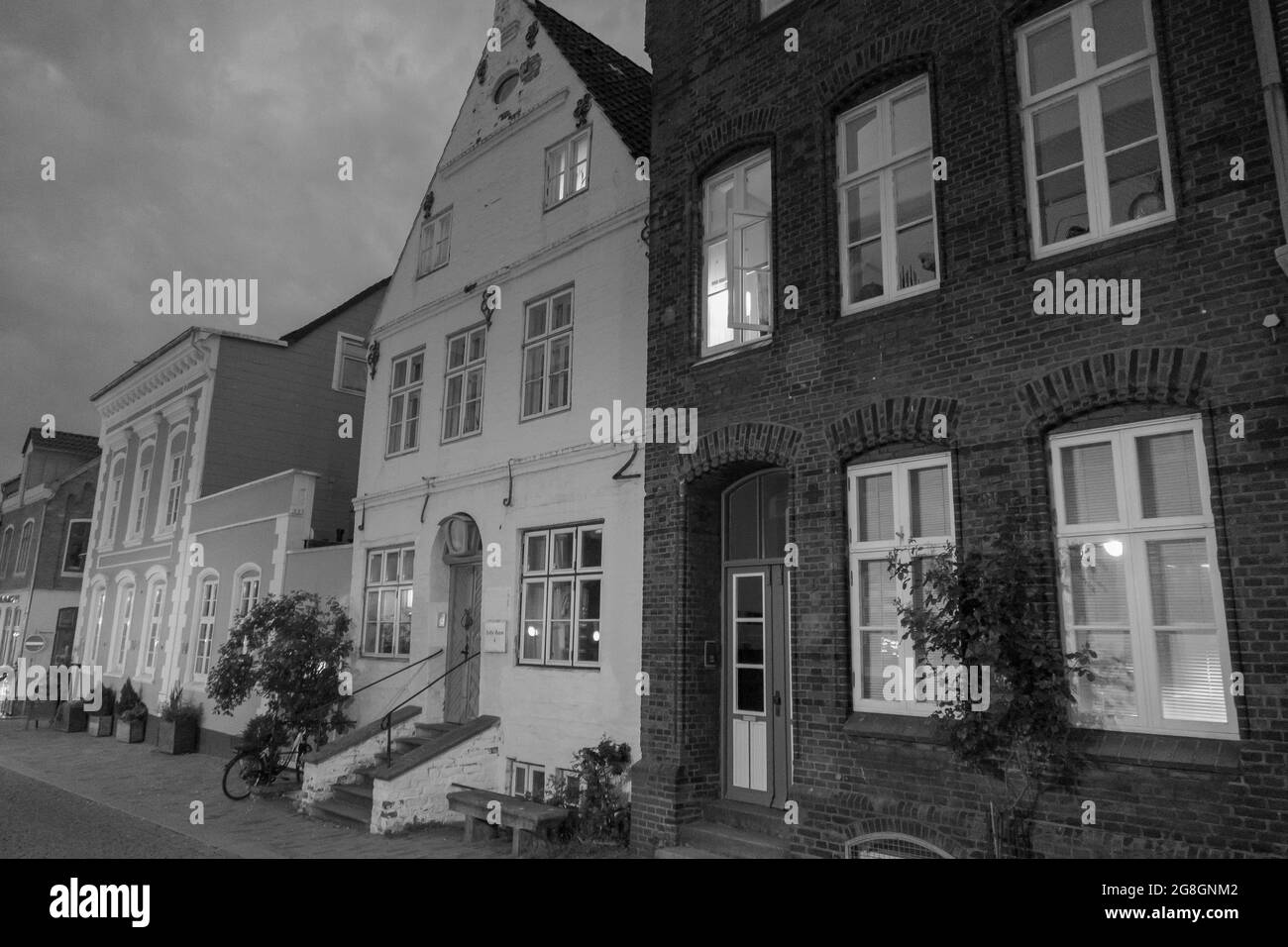 the city of husum at the north sea Stock Photo - Alamy