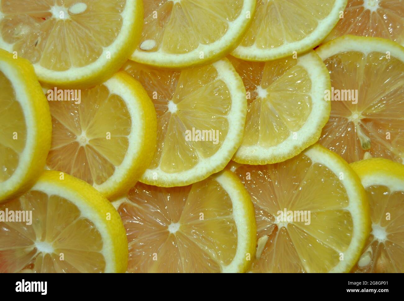 Abstract background with citrus fruit of lemon slices. Close up. Studio photography Stock Photo ...