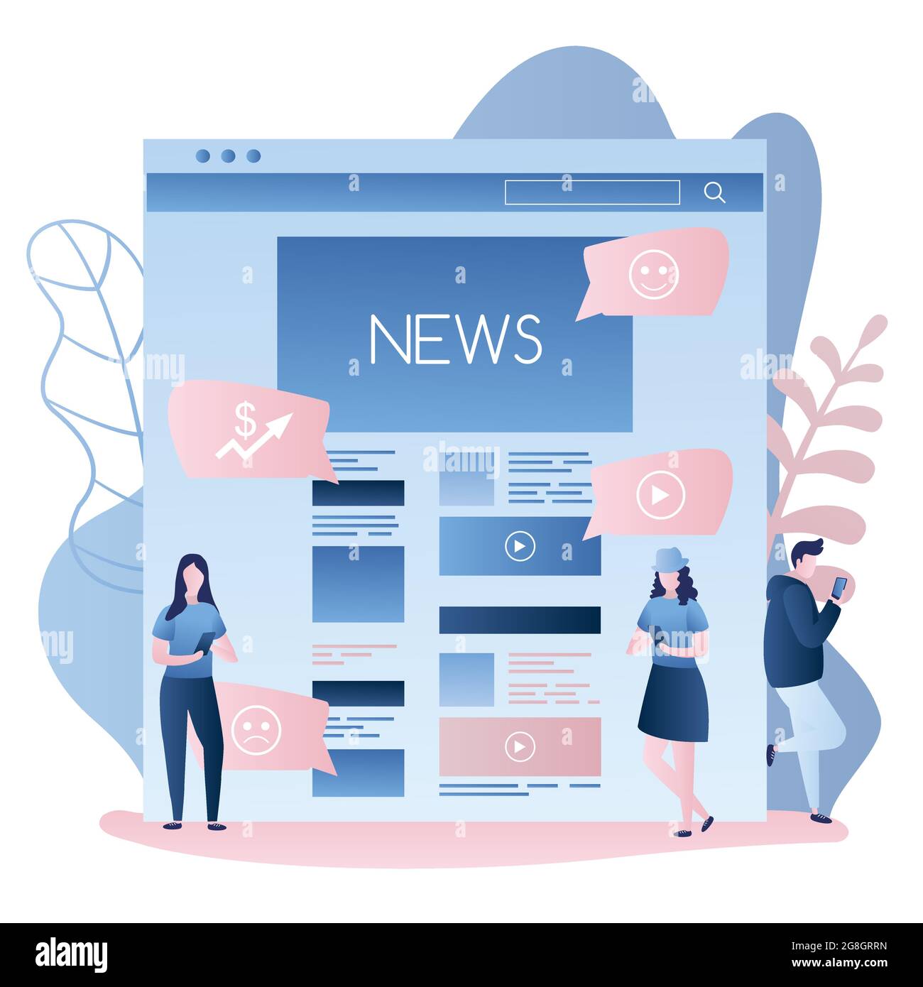 Using news Stock Vector Images - Alamy