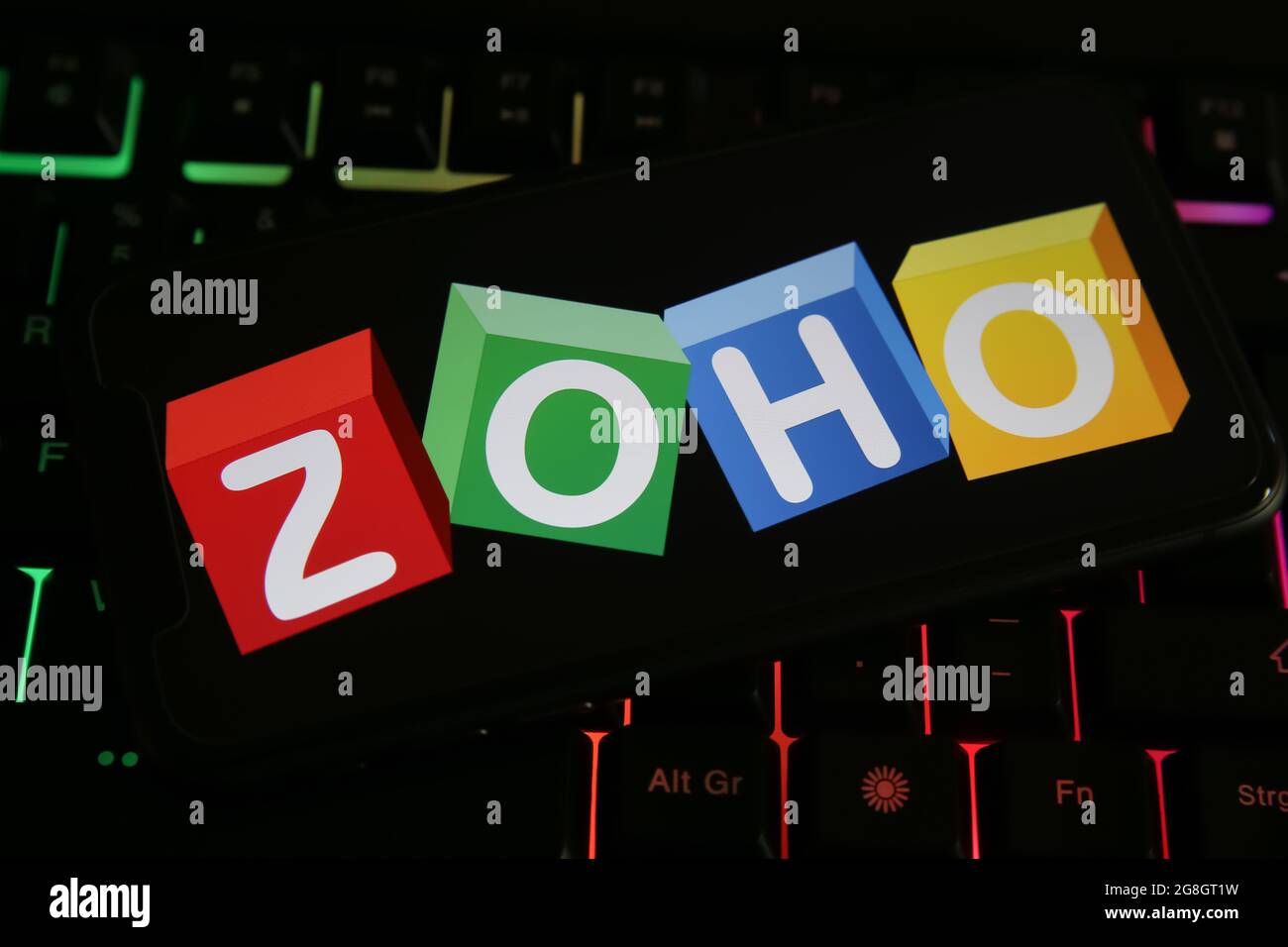Zoho logo hi-res stock photography and images - Alamy