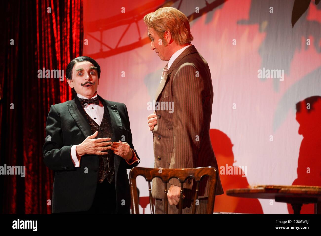 Berlin, Germany. 20th July, 2021. Actors Katharina Thalbach (l, as ...