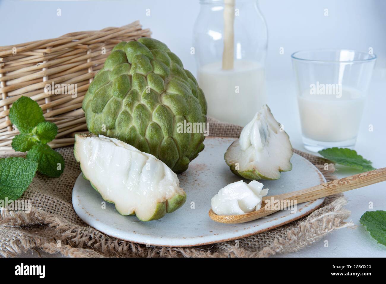 Close-up of a soursop fruit Stock Photo - Alamy
