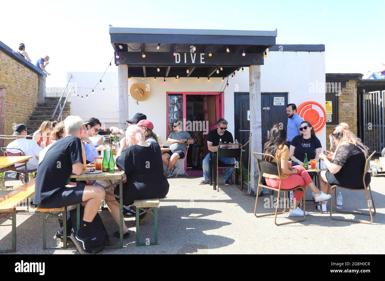 Hip and trendy bars, galleries and restaurants on the Harbour Arm, in ...