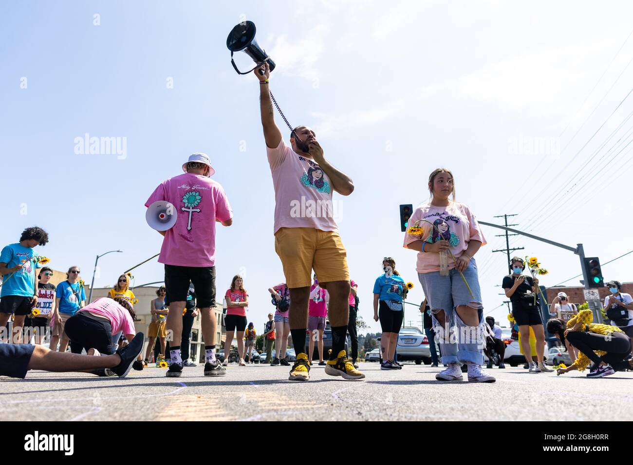 Los Angeles, USA. 18th July, 2021. Albert Corado, brother of Melyda ...