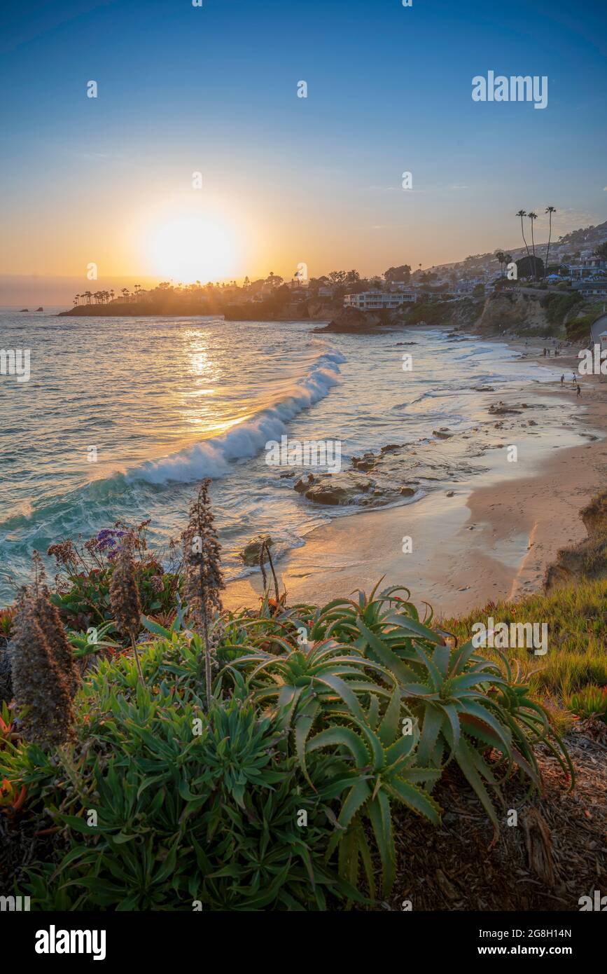 Laguna Beach California Look Out Stock Photo - Alamy