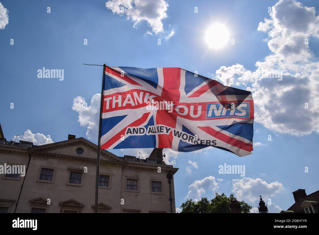 Nhs rally flag hi-res stock photography and images - Alamy