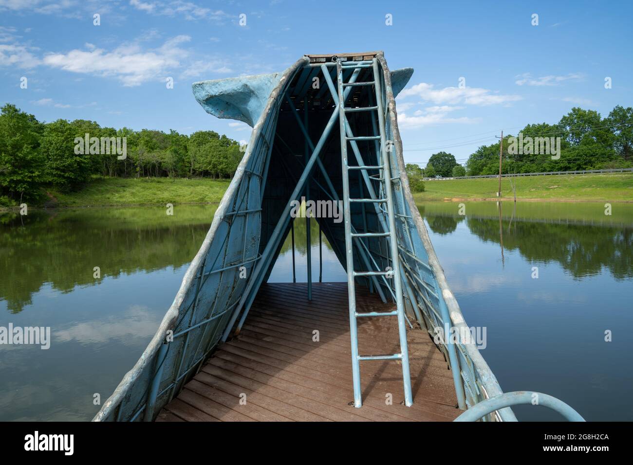 Catoosa, Oklahoma - May 5, 2021: The famous road side attraction Blue ...
