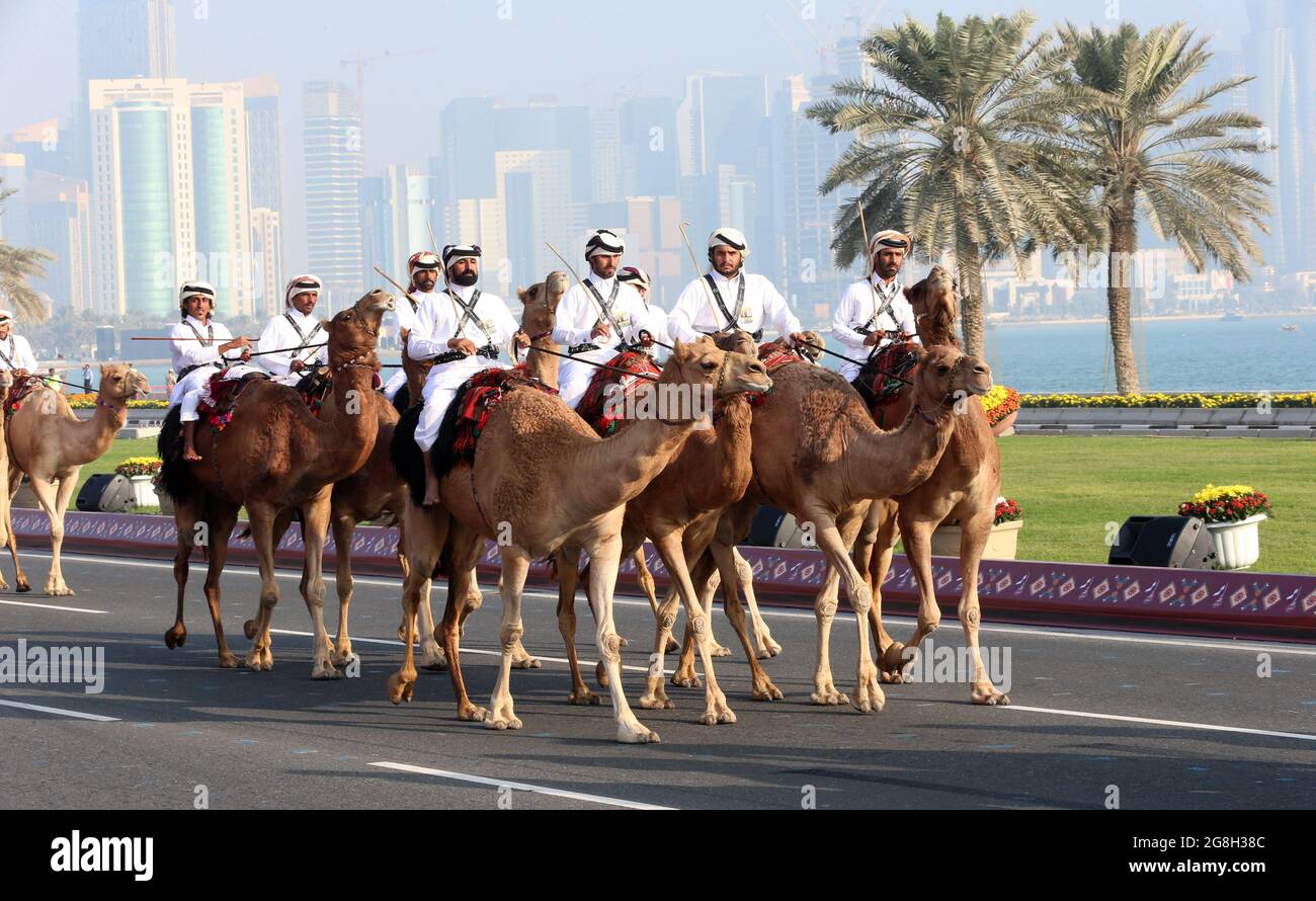 Qatar national day celebration Stock Photo - Alamy