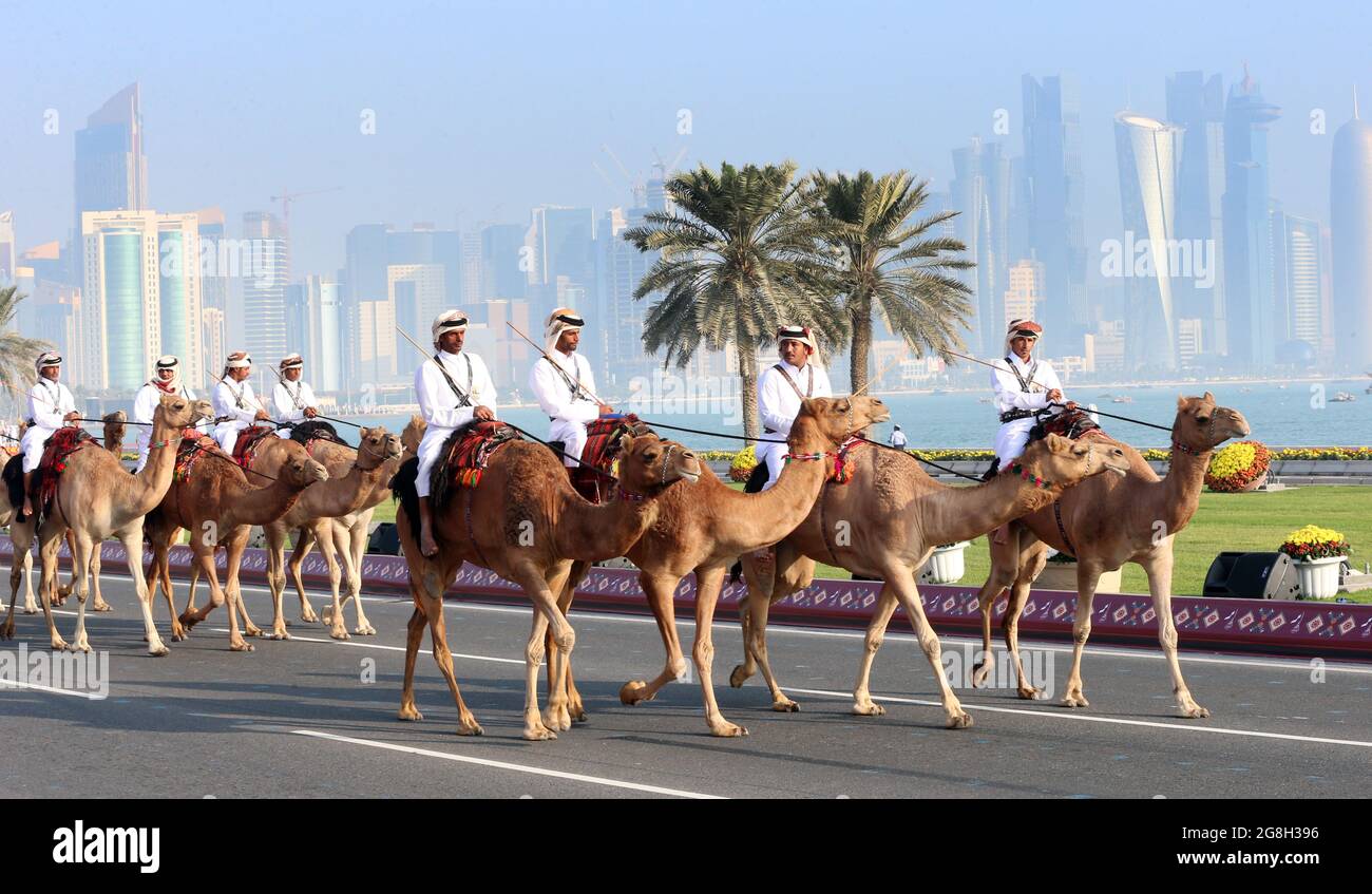 Qatar national day celebration Stock Photo - Alamy