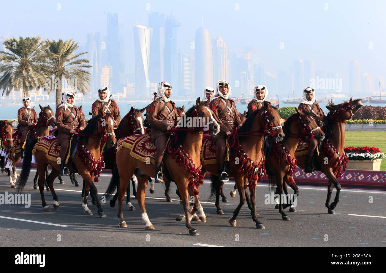 Qatar national day celebration Stock Photo - Alamy