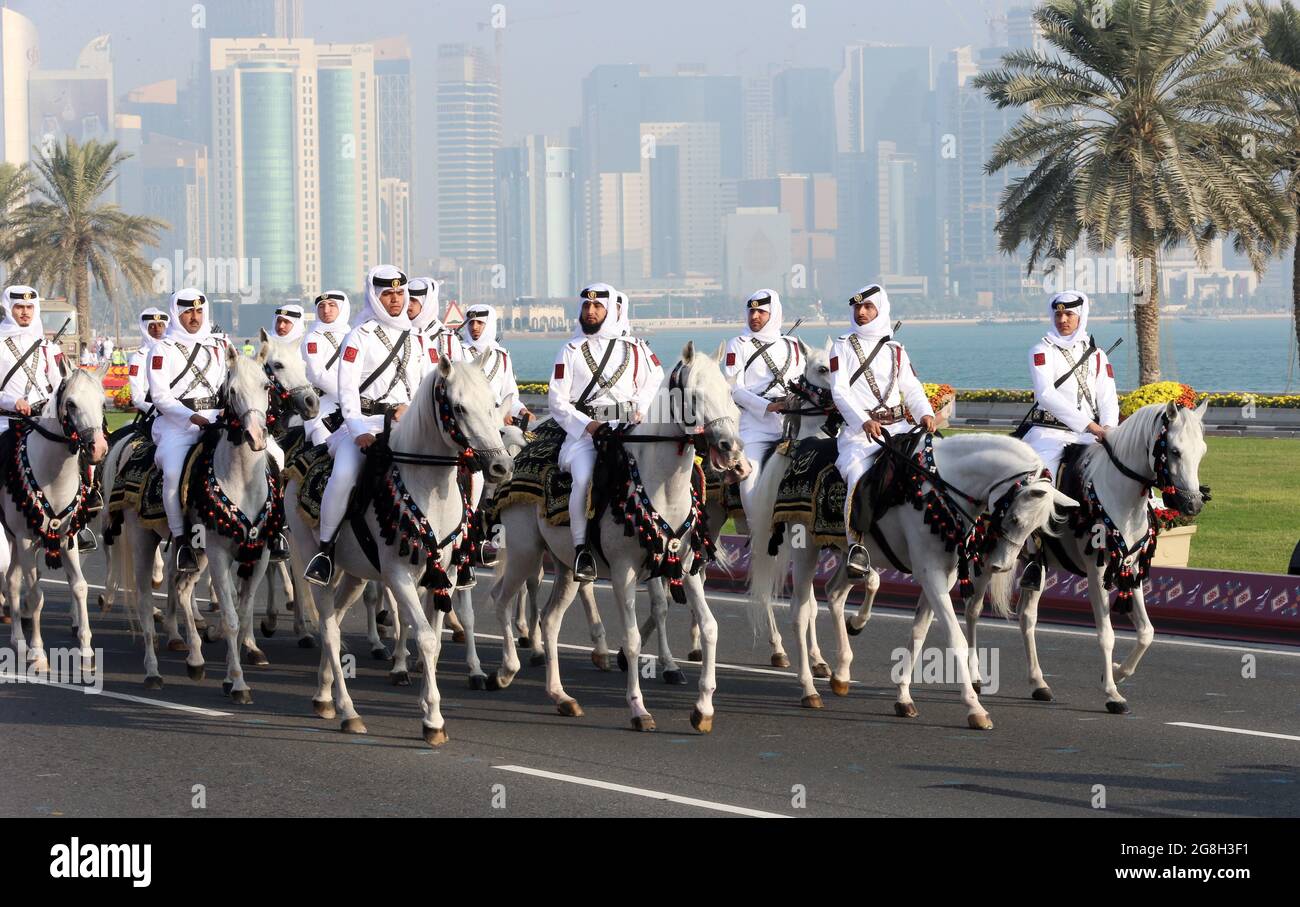 Qatar national day celebration Stock Photo - Alamy