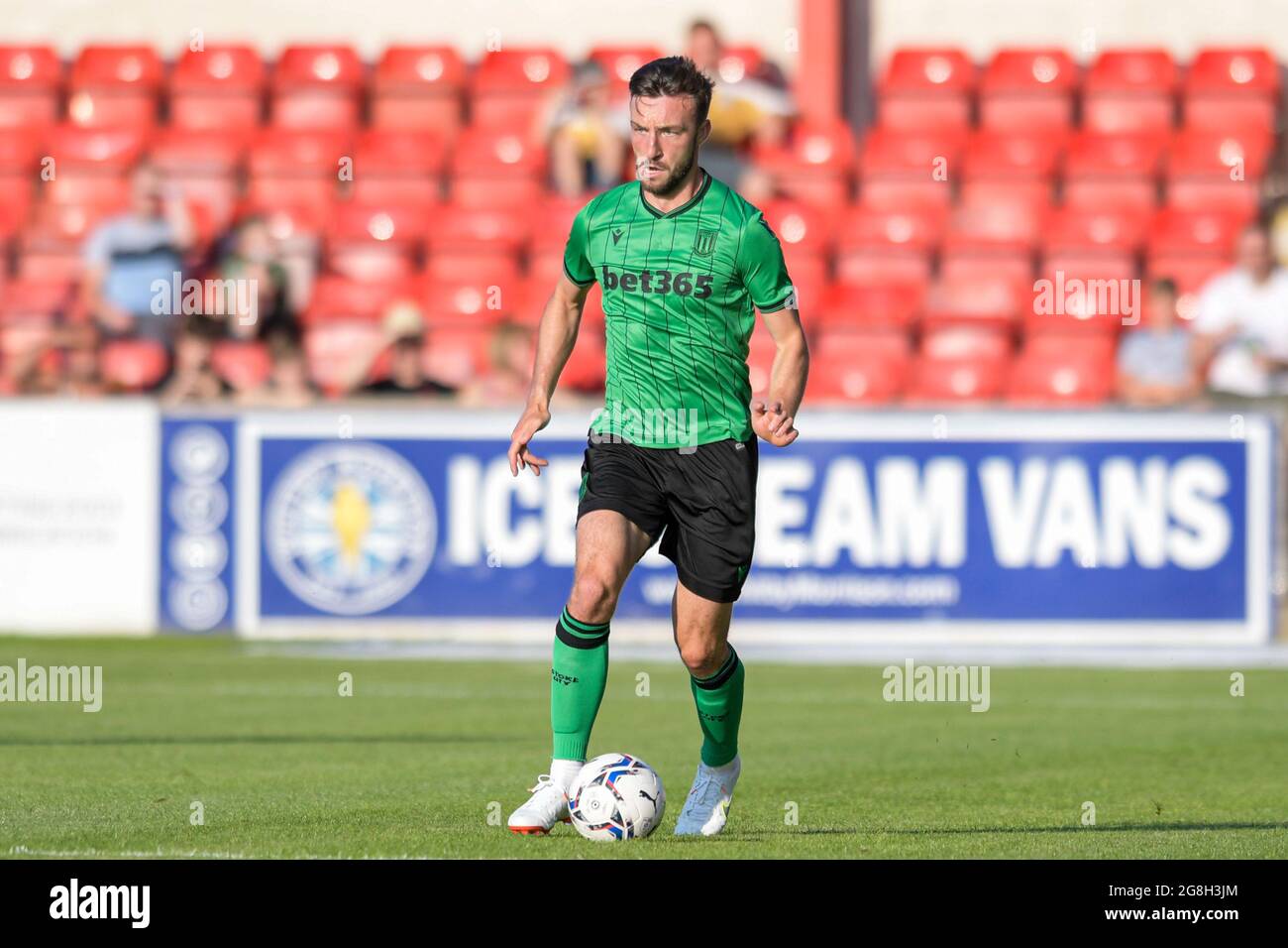 Morgan Fox #3 of Stoke City runs forward with the ball Stock Photo - Alamy