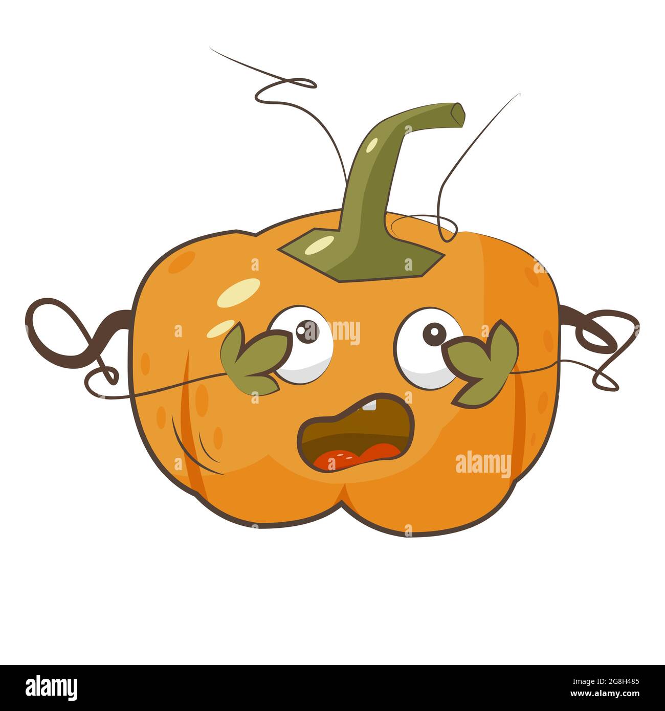 Scared vegetable Stock Vector Images - Alamy